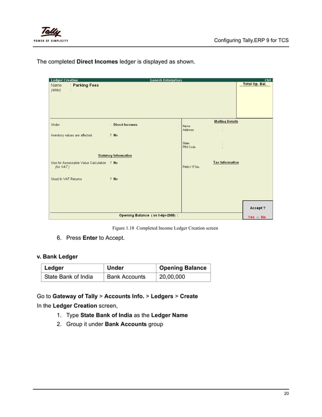 TCS In Tally Erp 9 | PDF