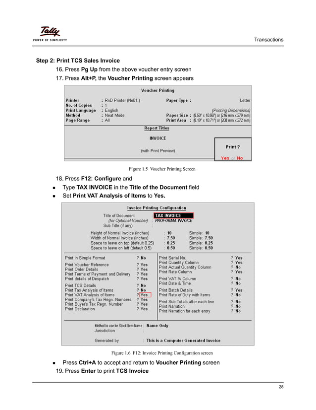 TCS In Tally Erp 9 | PDF