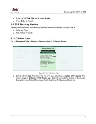 Implementation of tcs in tally erp 9 | Tally Implementation Services ...
