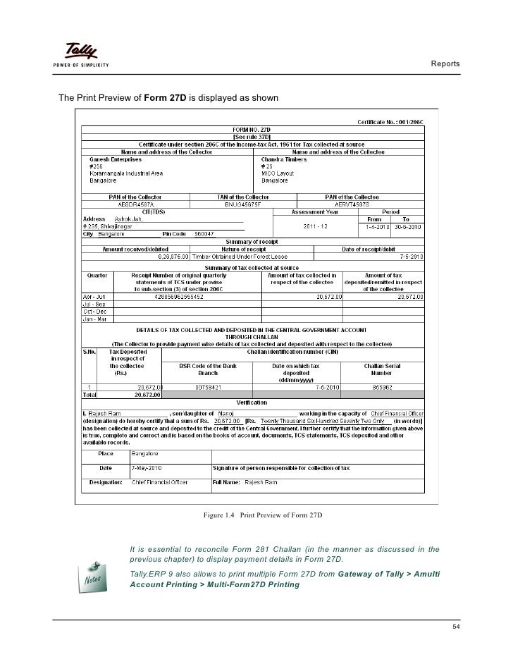 Implementation of tcs in tally erp 9 | Tally Implementation Services
