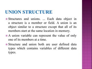 Implementation of union | PPTX