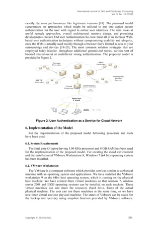 Implementation of user authentication as a service for cloud network | PDF