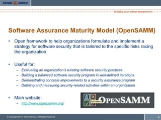 Implementation Patterns For Software Security Programs | PDF | Business | Business and Finance