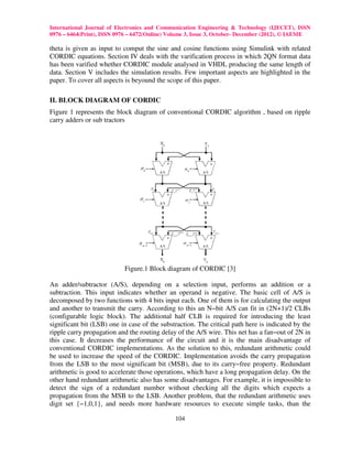 Implementation performance analysis of cordic | PDF | Computing | Technology & Computing