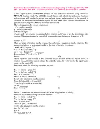Implementation performance analysis of cordic | PDF | Computing | Technology & Computing