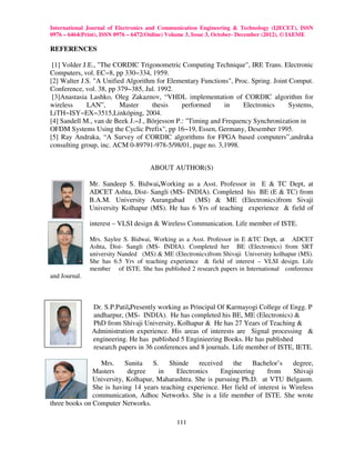 Implementation performance analysis of cordic | PDF | Computing | Technology & Computing