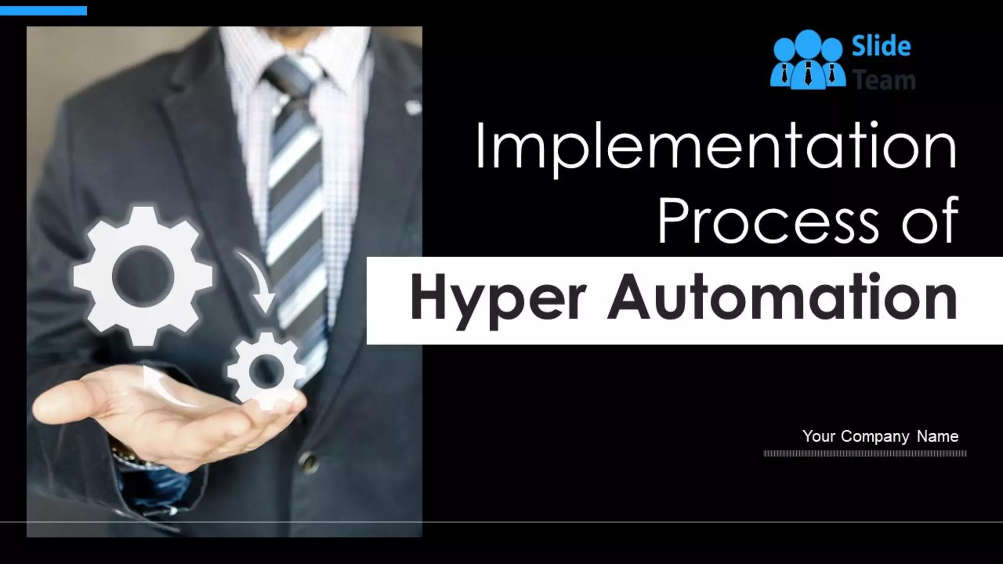 Implementation Process Of Hyper Automation Powerpoint Presentation Slides | PDF