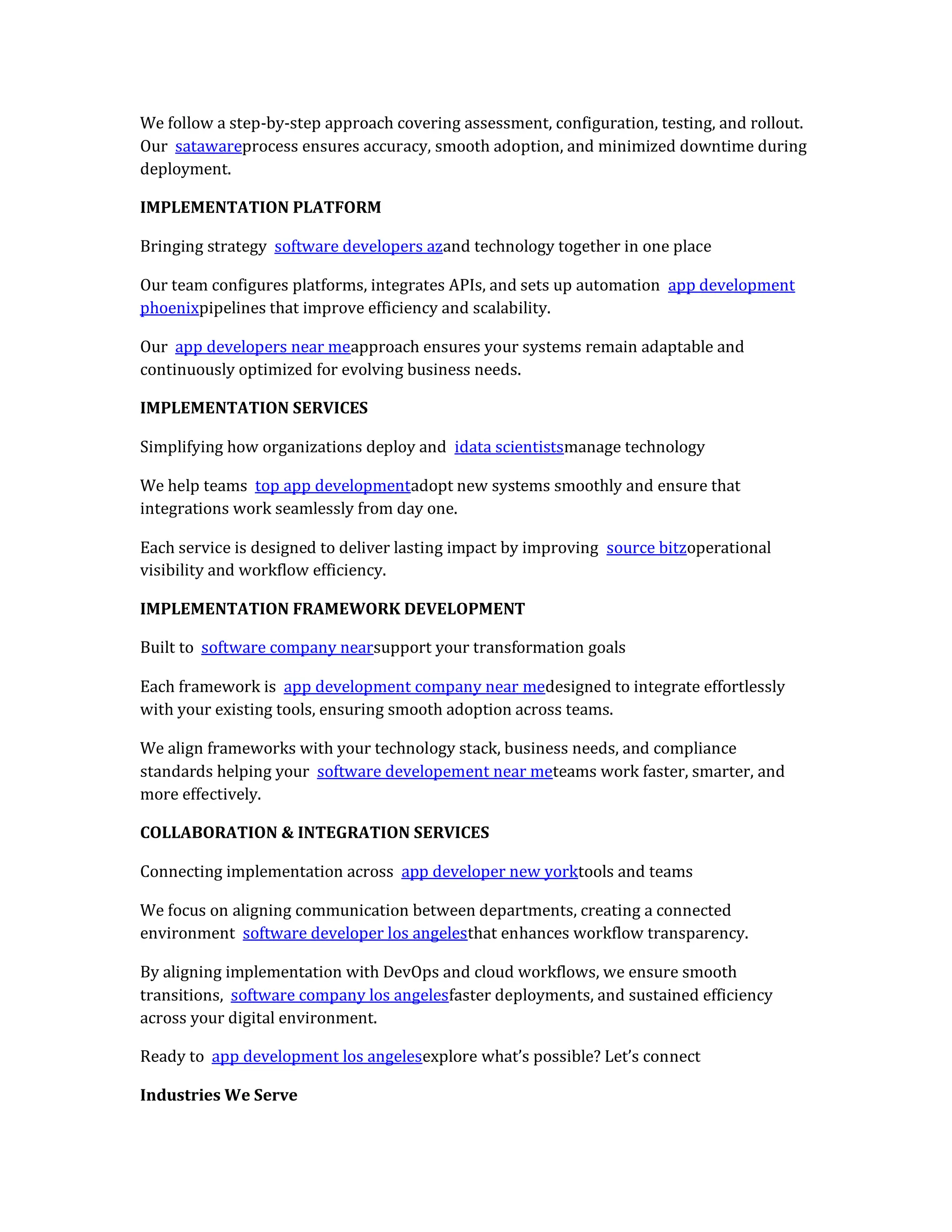 IMPLEMENTATIONS WEB DEVELOPMENT AND DEVELOPER | PDF