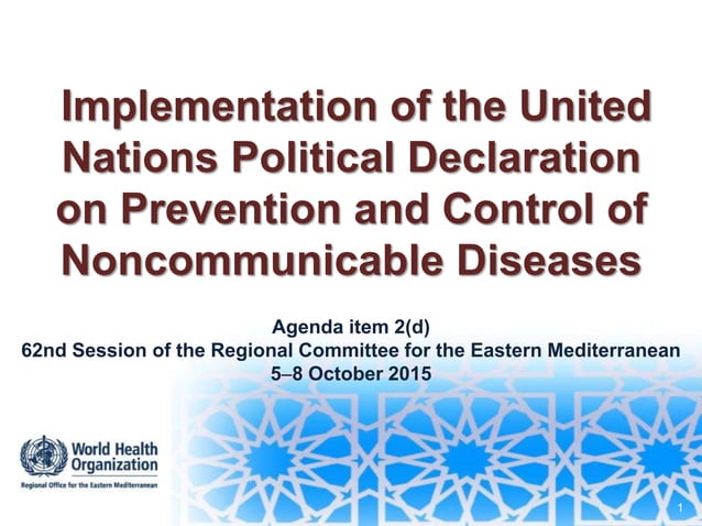 Implementation of the United Nations Political Declaration on ...