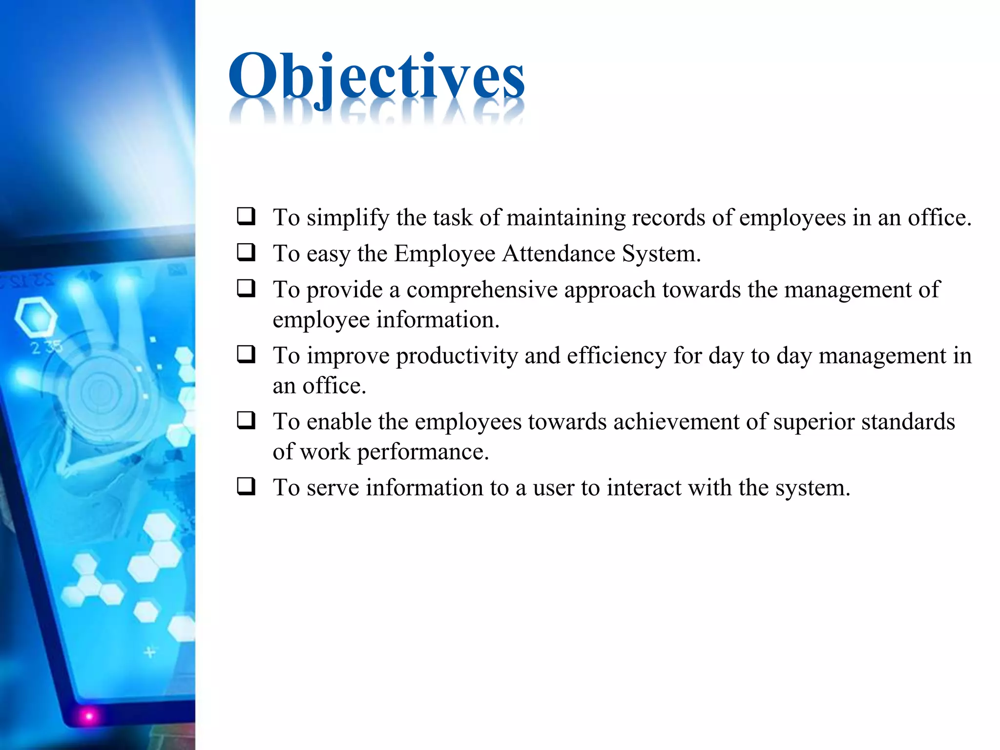 Implement Fingerprint authentication for employee automation system | PPT