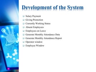 Implement Fingerprint authentication for employee automation system | PPT