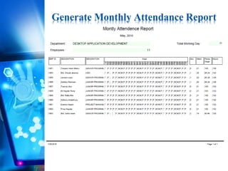 Implement Fingerprint authentication for employee automation system | PPT
