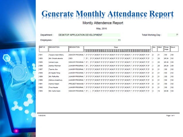 Implement Fingerprint authentication for employee automation system | PPT