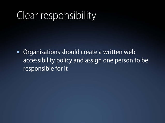Implementing a great accessibility strategy | PDF