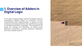 implementing-half-and-full-adders-in-verilog.pdf | Programming Languages | Computing