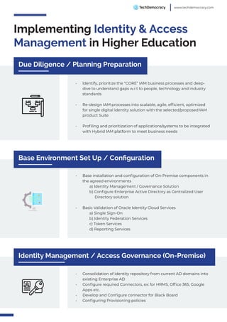 Implementing IAM in Higher Education | PDF