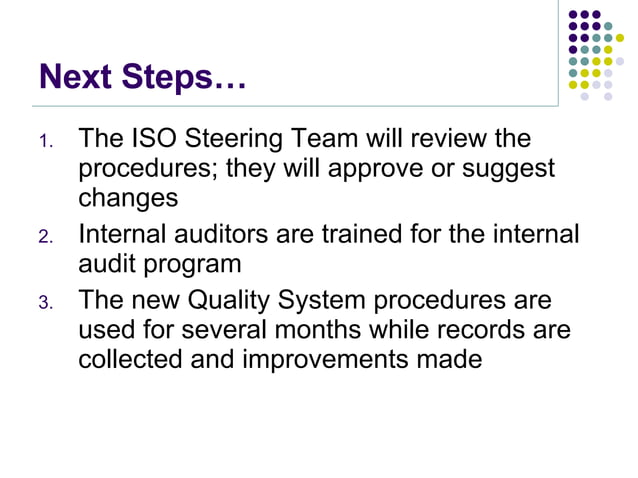 Implementing Iso 9001 2000 | PPT