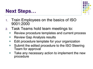 Implementing Iso 9001 2000 | PPT