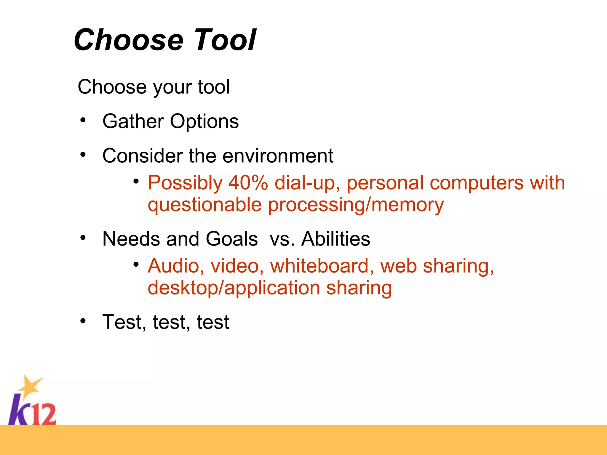 Implementing Live Synchronous Tools In An Asynchronous Model Ppt