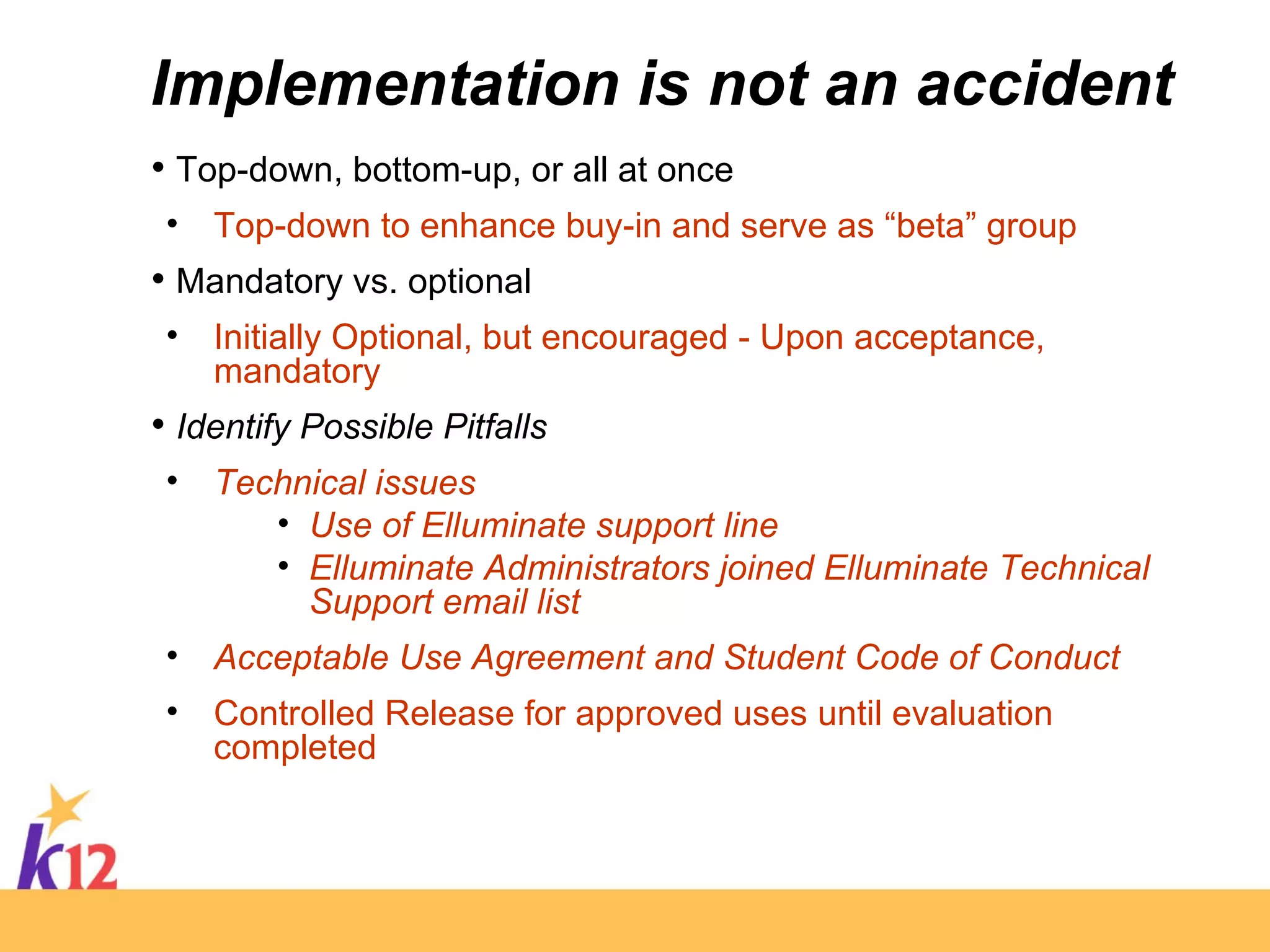 Implementing Live Synchronous Tools In An Asynchronous Model Ppt