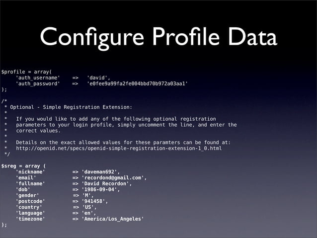 Implementing OpenID | PPT