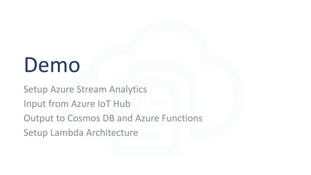 Implementing Real Time Iot Stream Processing In Azure Ppt