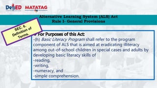 Implementing-Rules-and-Regulations-of-the-ALS-ACT-RA-No.11510.pptx