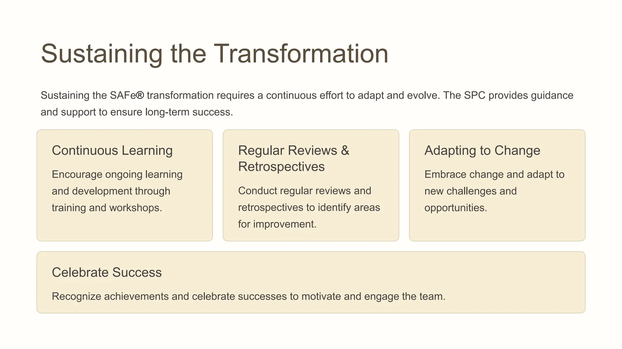 Implementing SAFe® 6.0 with SPC: Simplified Steps for Success | PPTX