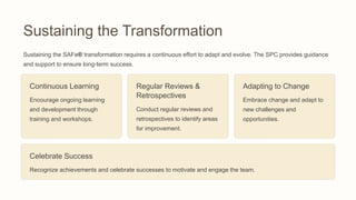 Implementing SAFe® 6.0 with SPC: Simplified Steps for Success | PPTX