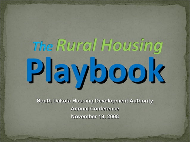 Implementing The Rural Housing Playbook | PPT
