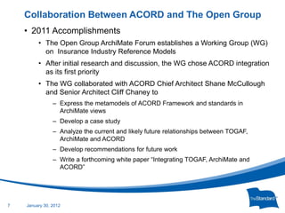 Implementing ACORD with ArchiMate | PDF