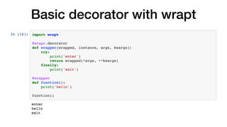 Implementing a decorator for thread synchronisation. | PPT