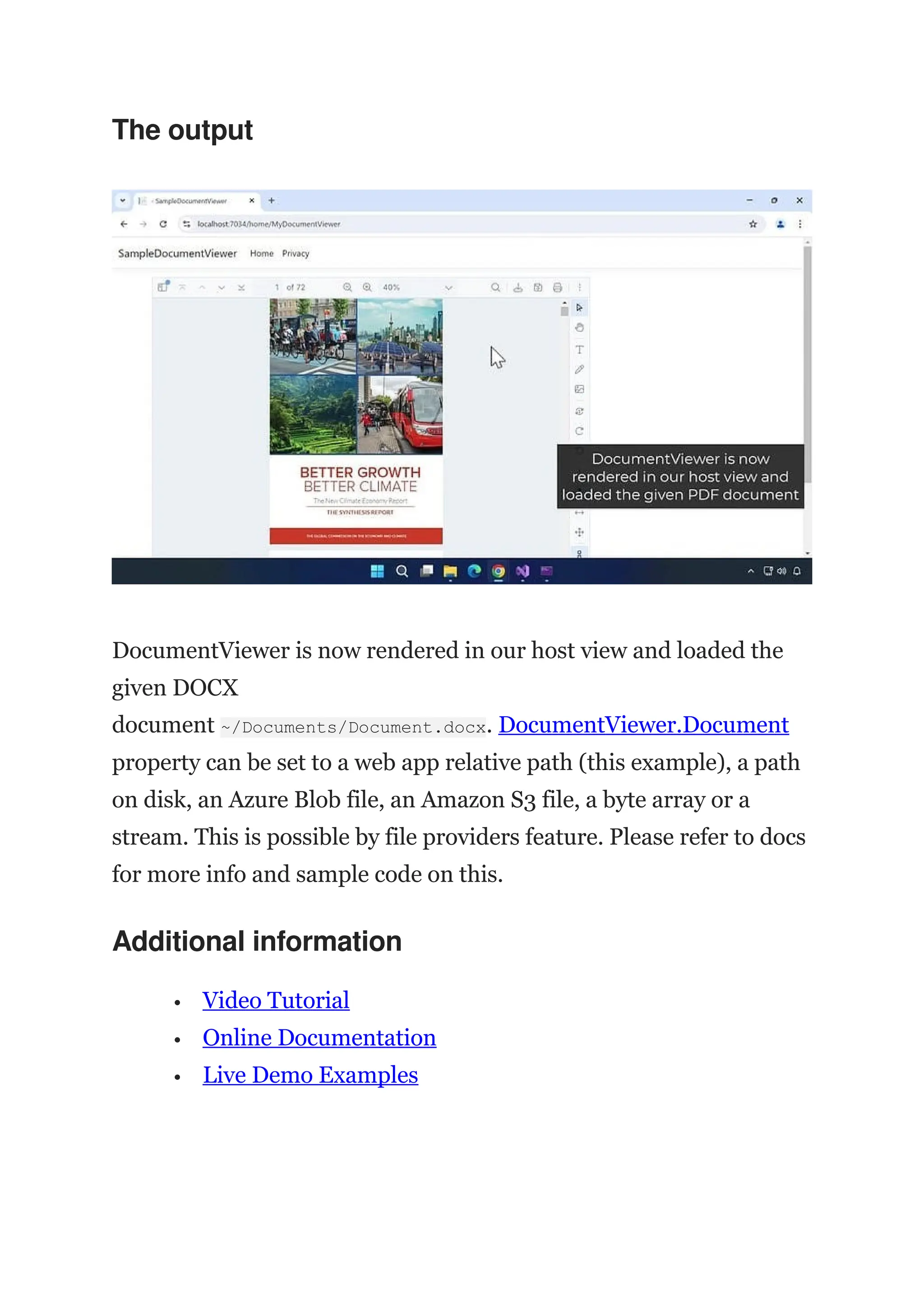 Implementing a document viewer in ASP.NET Core 8.0 | DOCX