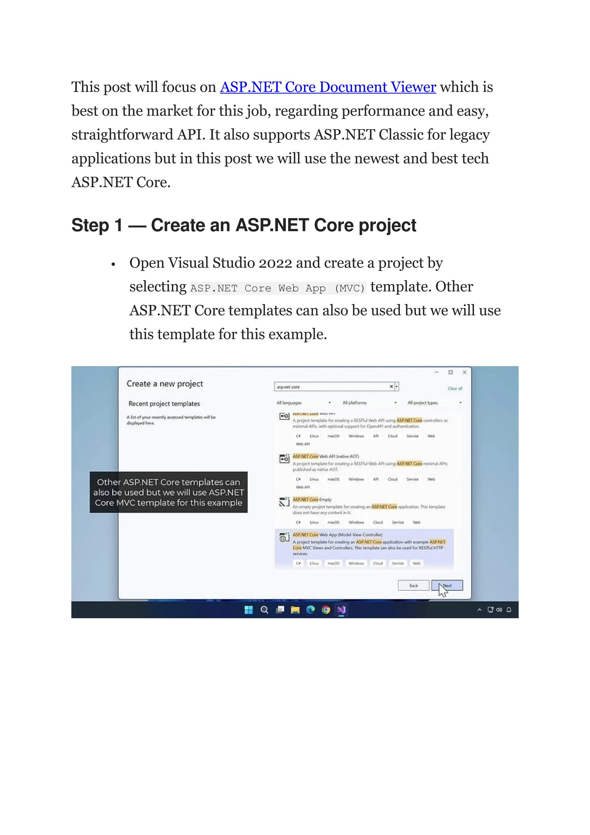 Implementing a document viewer in ASP.NET Core 8.0 | DOCX