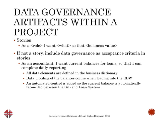 Implementing Agile Data Governance | PPT