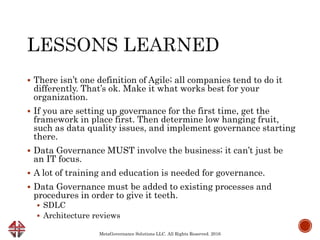 Implementing Agile Data Governance | PPT