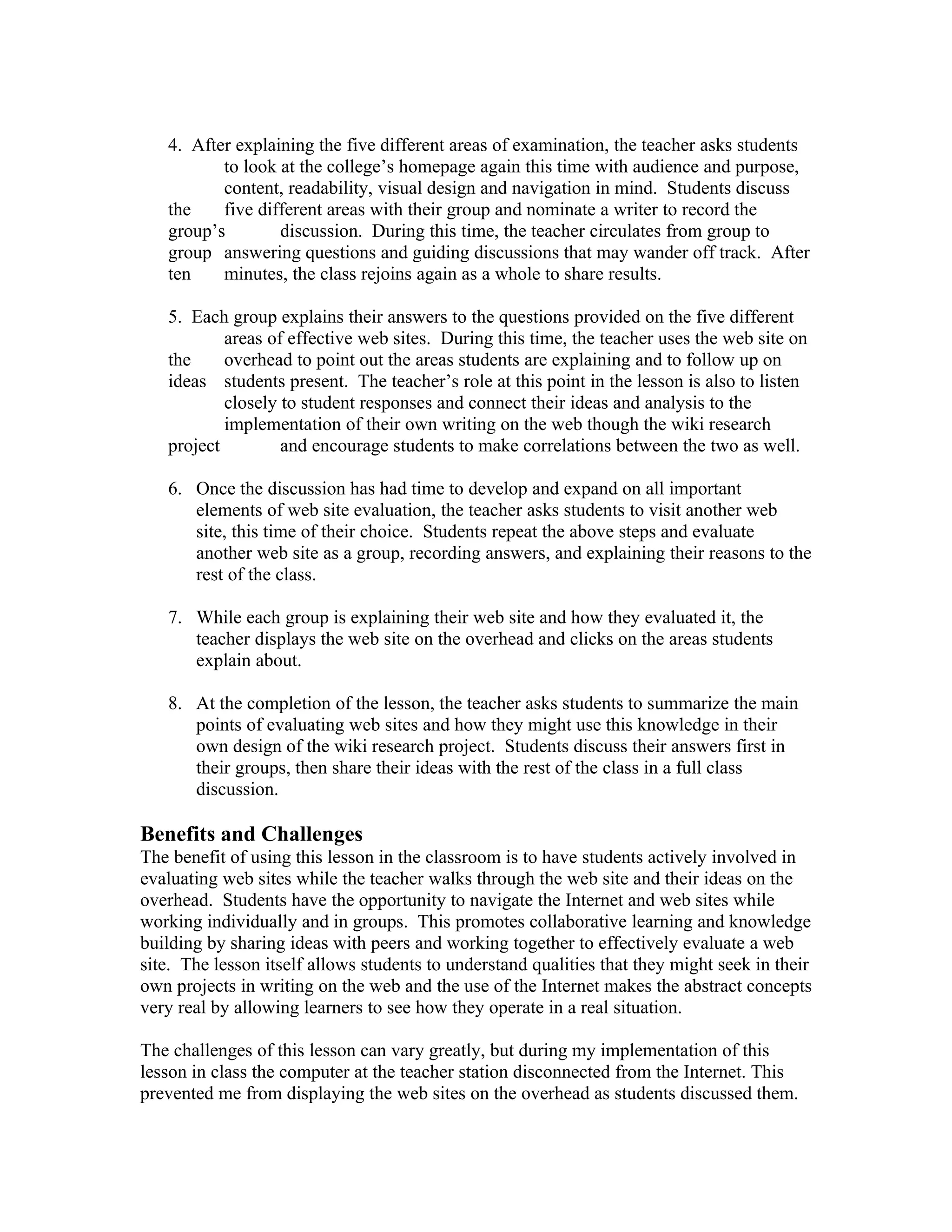 Implementing A Model Lesson Plan | PDF