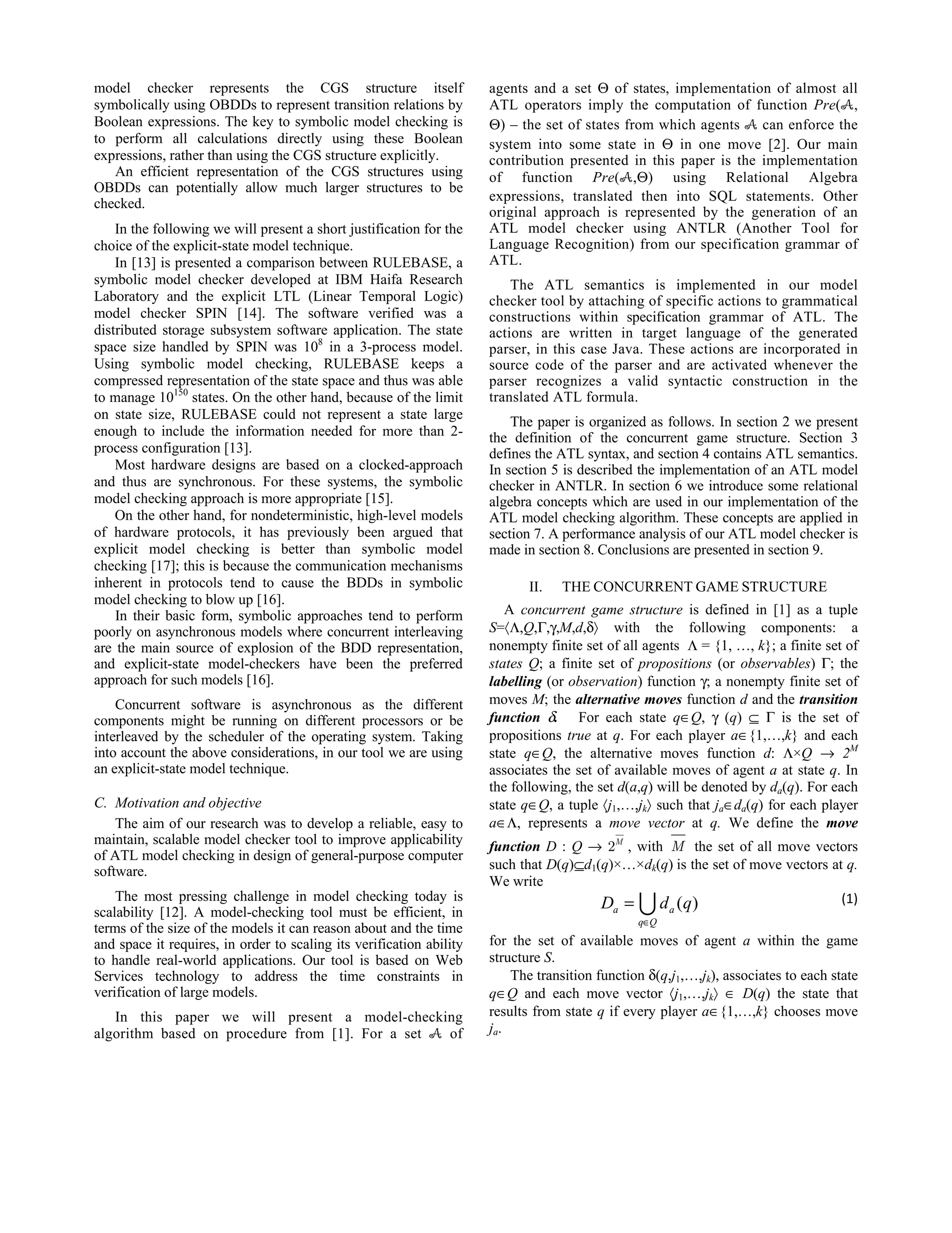 Implementing An Atl Model Checker Tool Using Relational Algebra Concepts Pdf