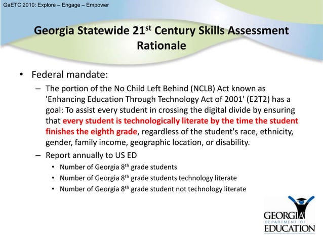 Implementing and assessing student achievement of the nets s | PPT