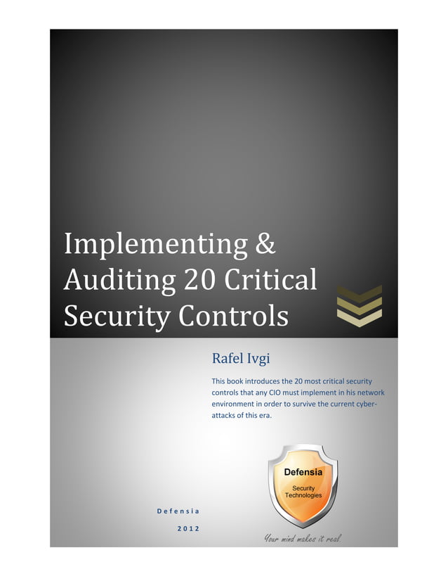 Implementing and auditing security controls part 1 | PDF