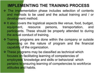 Implementing and evaluating the training process (hrm) | PPTX