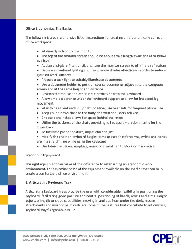 Implementing an Effective Ergonomic Safety Program | PDF