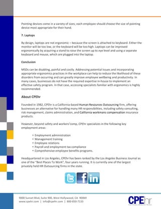 Implementing an Effective Ergonomic Safety Program | PDF