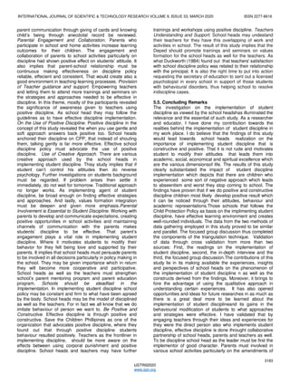 Implementing An Effective Student Discipline School Heads Perspective | PDF