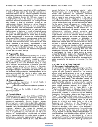 Implementing An Effective Student Discipline School Heads Perspective | PDF