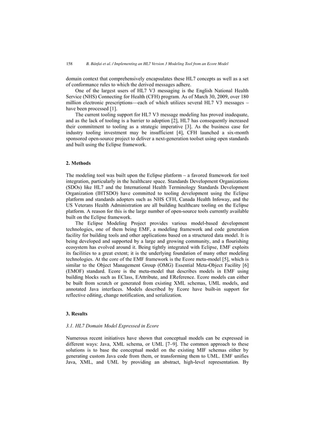 Implementing an HL7 version 3 modeling tool from an Ecore model | PDF | Programming Languages ...