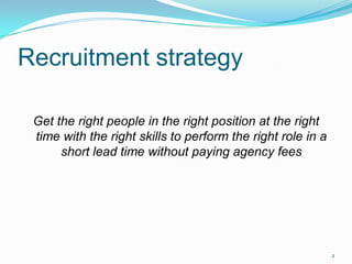 Implementing an inhouse recruitment function | PPTX | Resume Writing ...