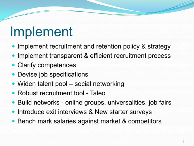 Implementing an inhouse recruitment function | PPTX | Resume Writing ...