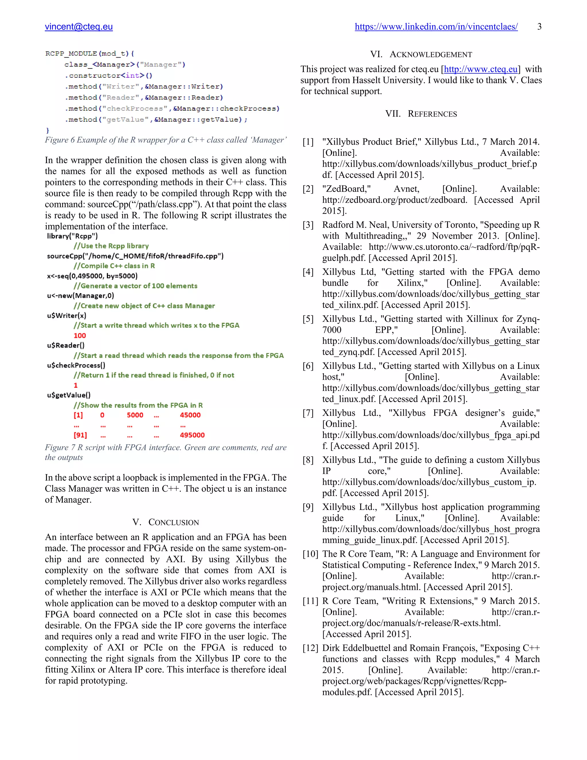 Implementing an interface in r to communicate with programmable fabric in a xilinx zynq fpga | PDF