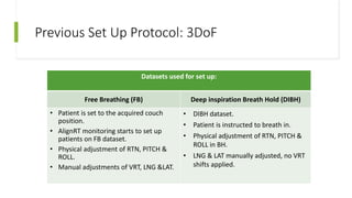 Implementing a novel breast workflow utilising 6DoF through AlignRT ...